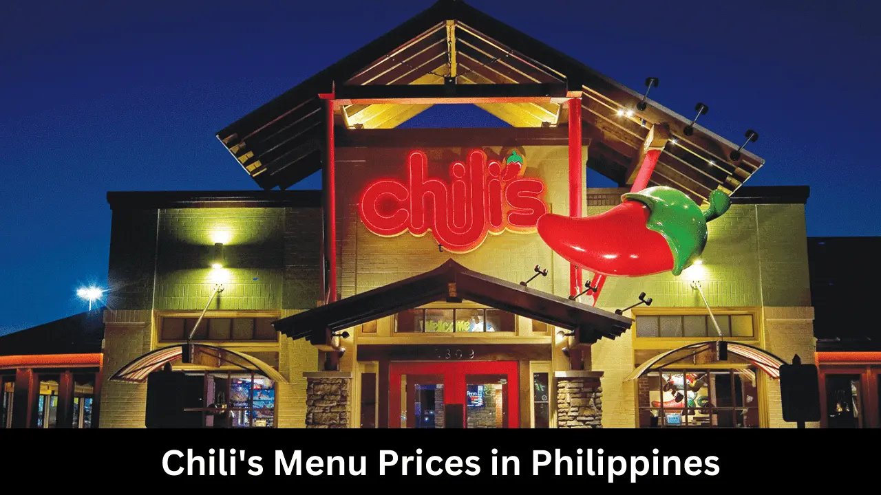 Chili’s Menu Prices in Philippines 2025 (Updated) - MenuPines - Latest ...